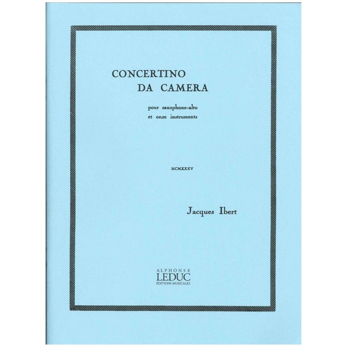【サックス楽譜】コンチェルティーノ・ダ・カメラ（室内小協奏曲）/Concertino da camera pour saxophone ...