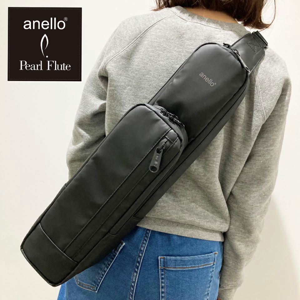 新発売！ anello × Pearl Flute フルート ワンショルダーバッグ ANL-FLOS1 #B ブラック | 宮地楽器 ...